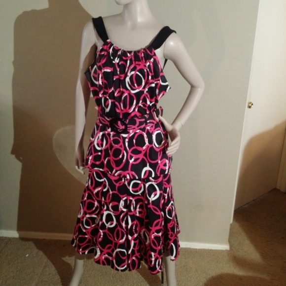 Vesti | Dresses | Vesti Outfit Blouse Skirt Belt Black Pink White ...